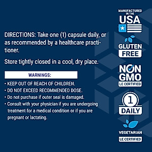 Life Extension Lactoferrin Caps, healthy immune response, GI support, vision health, gluten-free, non-GMO, 1-daily, vegetarian, 60 capsules