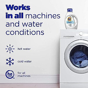 Tide Hygienic Clean Heavy Duty 10x Free Liquid Laundry Detergent, Unscented, 59 loads, 92 fl oz, HE Compatible
