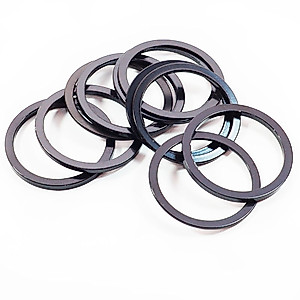 AEcreative 10pcs bike bicycle 7 8 9 10 11 speed cassette freehub spacer 1mm 1.5mm 2mm 2.5mm 3mm bottom bracket washer BB