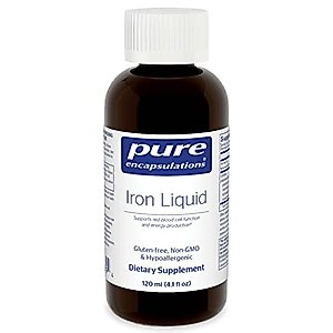 Pure Encapsulations Iron Liquid | Hypoallergenic Supplement Supports Hemoglobin and Myoglobin Function | 4.1 fl. oz.