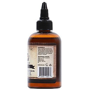 Sunny Isle Jamaican Black Castor Oil Beard Oil 4oz | Conditioning Growth Oil for Thicker Facial Hair | Softens, Strengthens Beards & Mustaches | Hydrates Skin