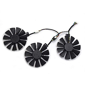inRobert 87mm T129215SU Graphics Card Cooling Fan for ASUS Strix GTX980Ti/R9390/RX480/RX580 Video Card Cooler (Fan-3pcs)