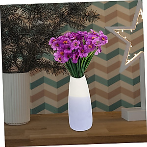 BESPORTBLE 4Pcs Artificial Violet Flowers Silk Flowers Fake Flowers Faux Flowers Stems Arrangement for Indoor Outdoor Home Shop Garden Windows Wedding Purple