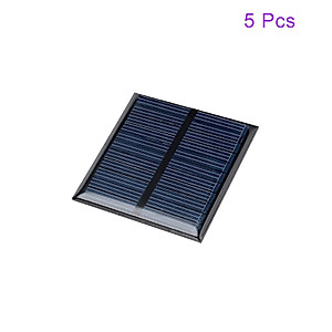 DMiotech 5 Pack 5.5V 60mA 60mm x 60mm Mini Solar Panel Cell for DIY Electric Power Project