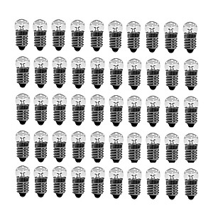 10x E10 Miniature Screw Base Light Bulbs 6V / 0.5A 6 Volt Flashlight Lamp Mini Light Bulbs New