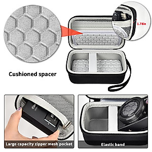 Comecase Digital Camera Carrying Case Compatible with CAMKORY/for VAHOIALD/for Canon PowerShot G7X/ for Kodak Pixpro/for Sony DSCW800 Compact Small Camera Storage Bag for Boys Girls Kids - Black