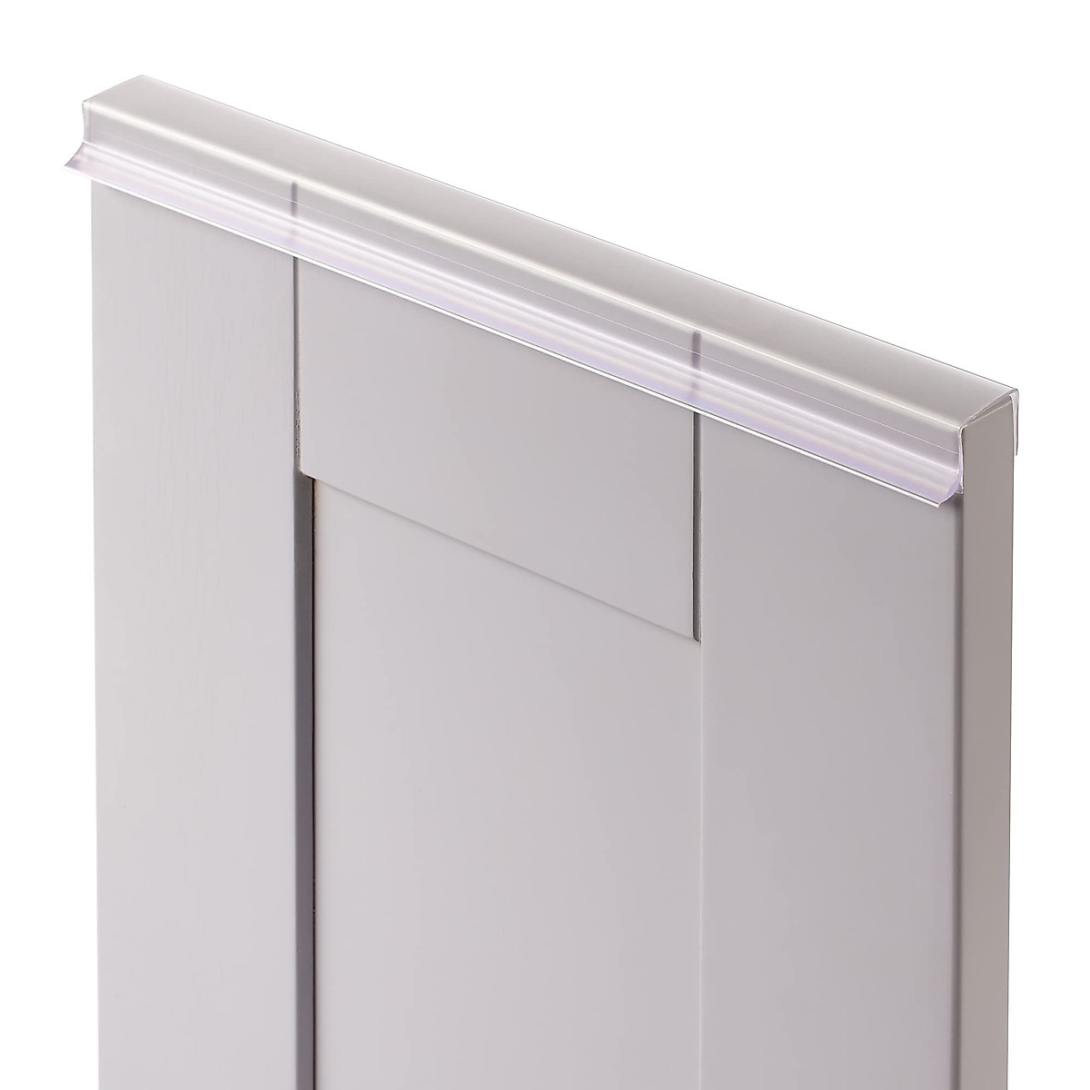 CABINET HERO Drip Ramp - Slip on Cabinet Door Protector Edge Guard - Clear - ¾” Thick - 36” Length (Pack of 2)