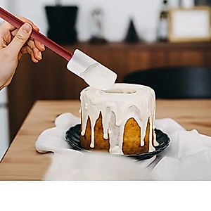 Silicone Rubber Spatula, Commercial Spatula, 3PCS Heat Resistant Silicone Spatula, Dishwasher-Safe, for Mixing, Frying & Spreading without Scratching Your Nonstick Pan Set 3 (10 inch)