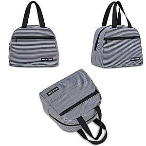 MAXTOP Lunch Bag Women,Insulated Thermal Lunch Box Bag for men With Front Pocket and Inner Mesh pocket, Cooler Tote Bag Gifts for Adults Women Men Work Nurse Picnic Beach Park