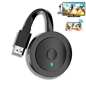 4K Wireless HDMI Display Dongle Adapter 1080P, WiFi Streaming Movies, Shows, and Live TV Receiver from iPhone, iPad, Android, Tablet, Window to HDTV/Monitor/Projector, Miracast, Airplay, DLNA, Chrome