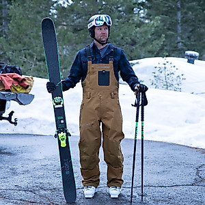 Flylow Men's Baker Bib Waterproof Breathable Ski and Snowboard Pants - Rye - Medium
