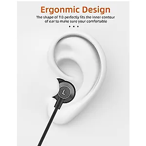 MAS CARNEY TI3 Wired USB Type C Headphones, USB C Earbuds, in-Ear Earphones with Microphone for Samsung S20, Huawei P30 P40, Oppo, Honor, Google Pixel and Other Smartphones with Type-C Interface