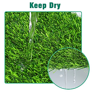 DenForste 6 Pack Chicken Nesting Box Pads - Washable Artificial Grass Nesting Pads - Chicken Nesting Pads for Chicken Coop and Pet Garden Lawn Indoor Outdoor 12"×12"×1"