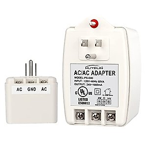 24VAC 40VA Plug in Transformer,Doorbell Transformer Compatible with All of Doorbell，Nest, Ecobee, Sensi and Honeywell Thermostat