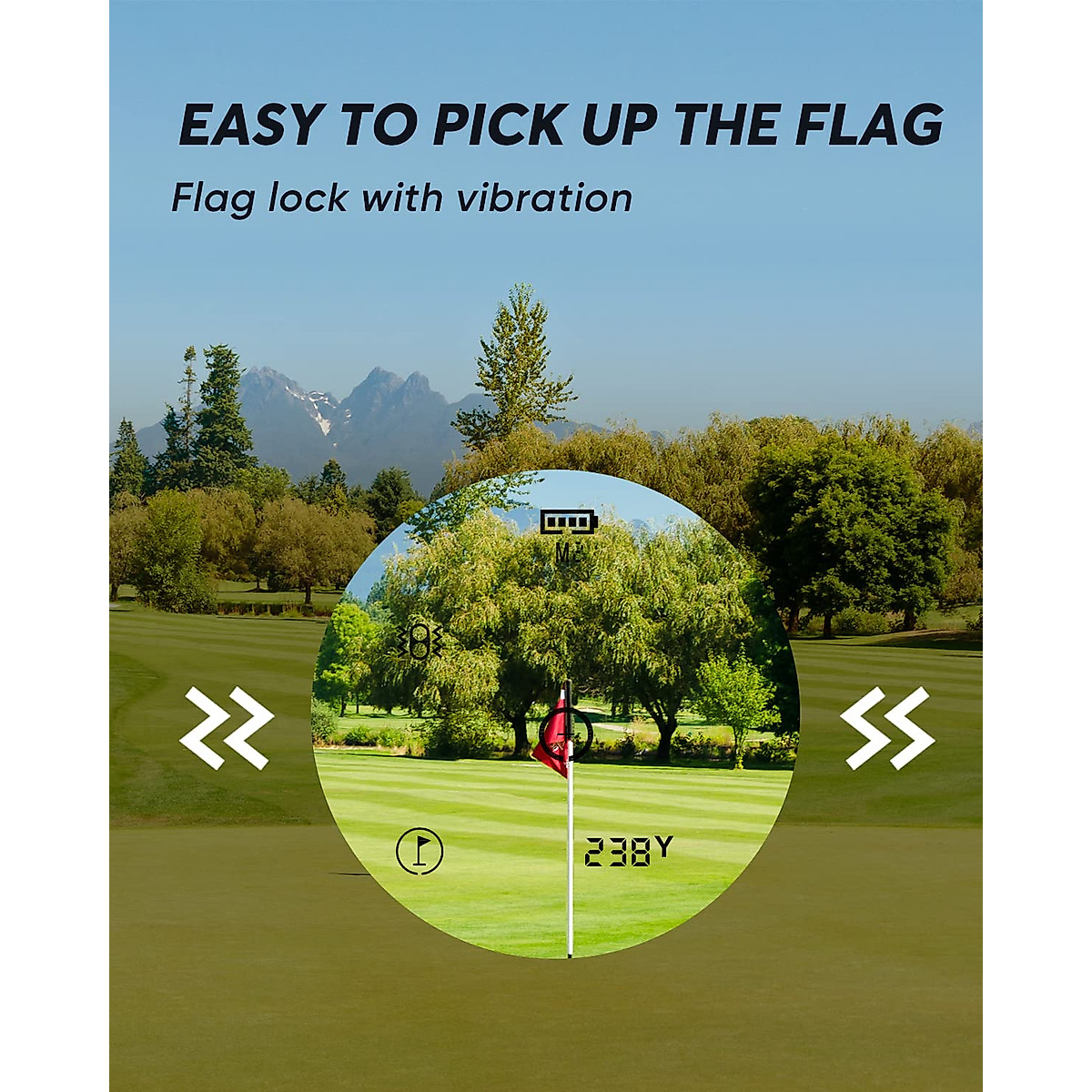 WOSPORTS Golf Rangefinder, 800 Yards Laser Rangefinder, High-Precision Flag Lock/Speed/Distance, Tournament Legal Rangefinder for Golfing,Target Shooting and Hunting,with Battery