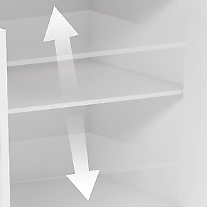 sogesfurniture Rolling Kitchen Island with 2 Drawers and Adjustable Shelves, Kitchen Cart with Rubberwood Countertop, Spice Rack and Towel Holder, Kitchen Island Cart on Wheels with Storage, White