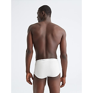 Calvin Klein Men's Cotton Classics 3-Pack Brief, 3 WHITE, Large