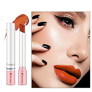 Matte Cigarette Lipstick Pack Set, 4 Colors Red Moisturizer Smooth Lip Stick, Long Lasting Waterproof Liquid Lipstick, Women Make up Velvet Cosmetic Lipsticks