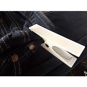 NAHANCO Giant Fitting Clip for Alterations, White Plastic - 50/Carton, Extra Large