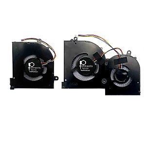 BestParts New CPU+GPU Cooling Fan Replacement for MSI GS65 Stealth Thin, MS-16Q2 P/N: 16Q2-CPU-CW, 16Q2-GPU-CW (Does not fit MS-16Q4 MS-16Q5) Pair Fans