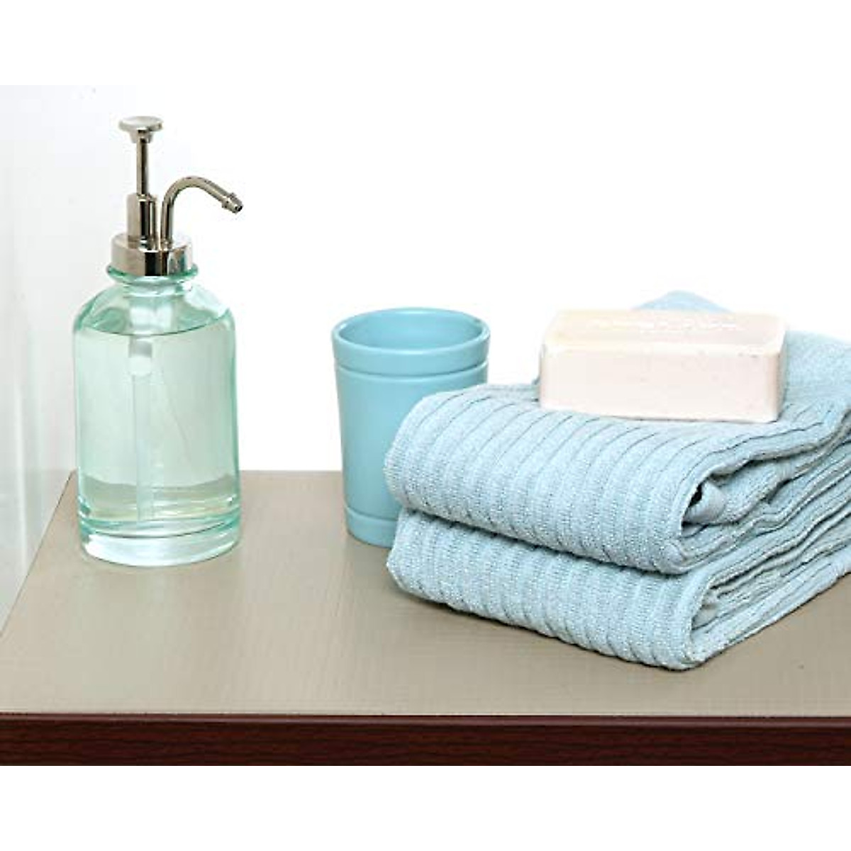 Con-Tact Brand Zip-N-Fit Solid Grip Liner, 18" x 4', Taupe (04F-CZ6U59-06AZ)