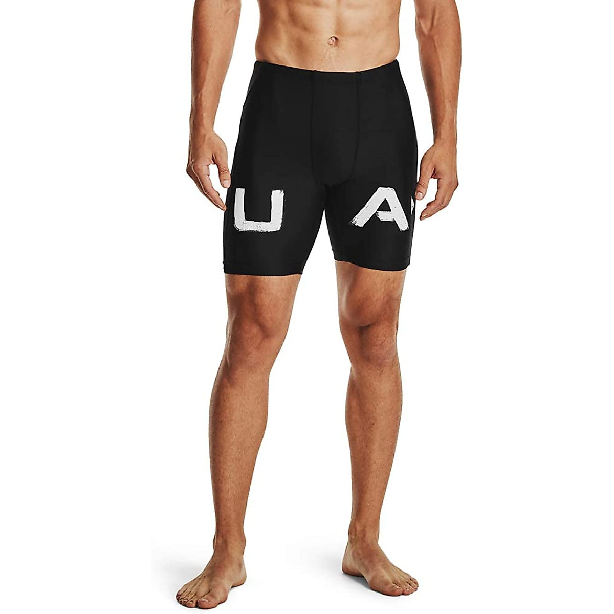 Under Armour Football 7v7 Shorts, Black (001)/White, XX-Large