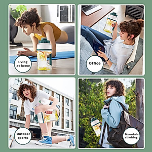 Atopskins Electric Portable Blender Cordless 32oz 3000mAh Rechargeable Travel Blender to Go 1000ml Large Smoothie Blender 18000 RPM Sport Personal Size Blender Cup Fruit Juicer Bottle Ice Shaker Green