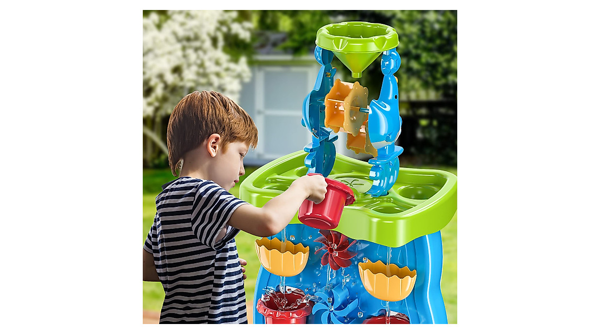 Kids Waterfall Table for Fun Outdoor Play - ConeWhale