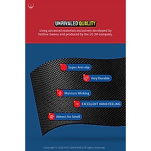 HOTLINEGAMES 2.0 Plus Controller Grip Compatible With Nintendo Switch Joy-Con Grips Tape, Anti-Slip, Sweat-Absorbent, Easy to Apply (Handle Grips+Buttons+Triggers (12PCS))