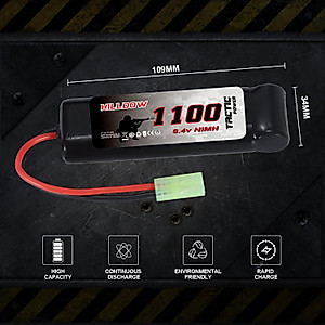 Hilldow NiMH Battery 8.4V 1100mAh Battery