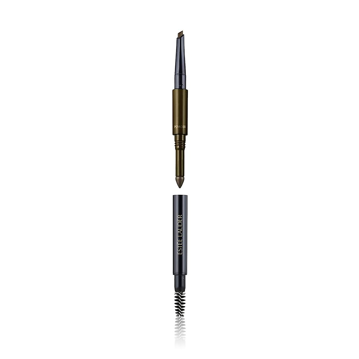 Estée Lauder The Brow Multi-Tasker 3-in-1 Tool | Eyebrow Pencil, Powder and Brush, 04 Dark Brunette