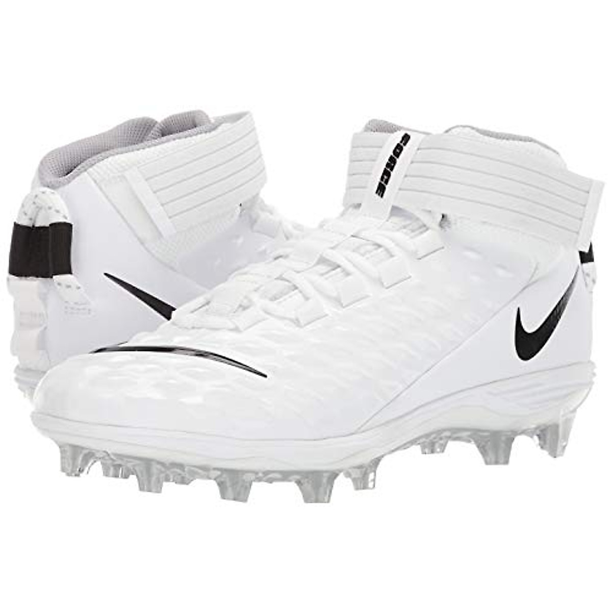 Nike New Force Savage Pro 2 Football Cleats White/Black/Wolf Grey Size 13 M