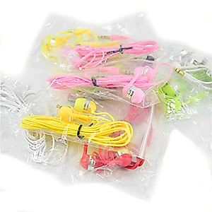 Hi world ZXQZYM Wholesale Kids Bulk Earbuds Headphones Earphones 50 Pack Assorted Colors for Schools, Libraries, Hospitals,Gifts Individually Bagged 50Pack