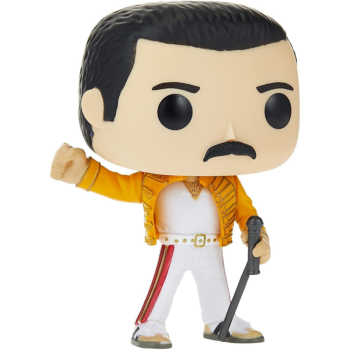 POP Queen - Freddie [Mercury] Wembley 1986 Funko Pop! Vinyl Figure (Bundled with Compatible Pop Box Protector Case), Multicolored, 3.75 inches