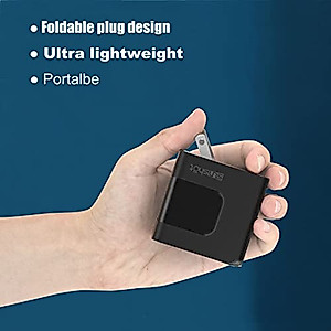 sunshot USB C Charger 65W Fast Charger (Dual Port USB C PD3.0 & USB A) with GaN Fast Technology Charger for MacBook Pro/Air, Dell XPS13, HP Spectre, iPhone11 Pro Max, iPad Pro etc, One for All Deviece