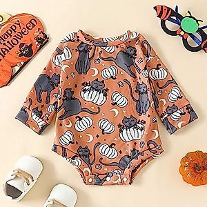 Infant Halloween Sweatshirts Oversized Shirts Oversized Waffle Knit Sweater Bodysuit Pullover Infant Halloween Onesie