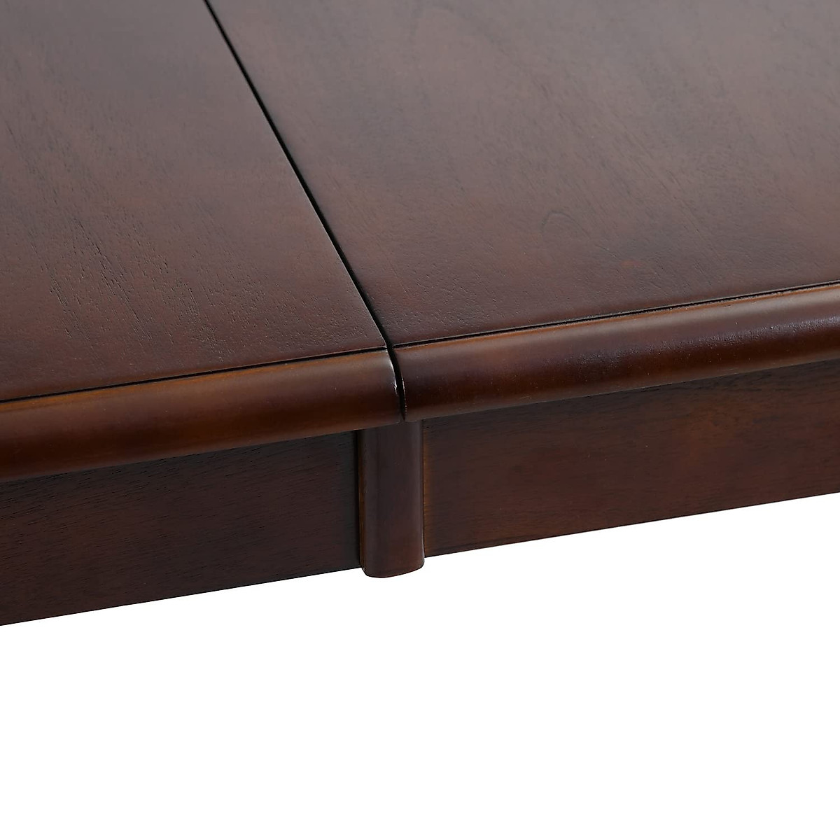 FurnitureR Dining Table Solid Wood Rectangular Extension Simple Table for Dining Room Kitchen, 77.7 Inches, Brown