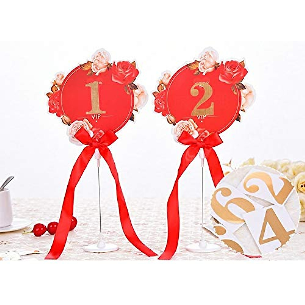 StayMax 1-30 Wedding Party Number Stickers for Table Card Accessories Decorative self-adhensive Number Sticker