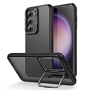 ESR for Samsung Galaxy S23 Plus Classic Kickstand Case, Adjustable Built-in Camera Ring Stand, Military-Grade Drop Protection, Case for Samsung S23 Plus, Shockproof Scratch-Resistant, Frosted Black
