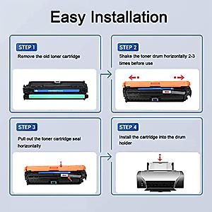 CE340A High Yield Replacement Toner Cartridge Compatible for HP Laserjet Enterprise 700 Color M775DN M775F M775Z M775Z+ Printers Yellow Ink