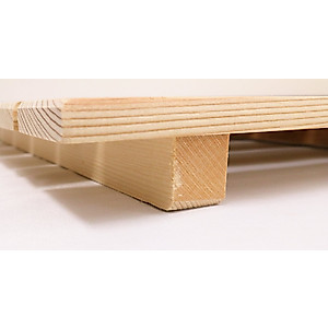 Ichihara Wood Workshop Slatted Wooden Bath Slatted Wood Water Cedar Medium 33.5 x 18.5 x 1.6 inches (85 x