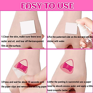 Pink Temporary Tattoos Hot Pink Princess Birthday Party Decorations Favors Pink Tattoos for Kids Girls Woman Adult Pink Birthday Party Supplies