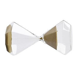 DOITOOL Desk Topper Diamond Shape Glass Hourglass Sandglass Timer 5 Minutes Romantic Hourglass Sand Timer Home Desk Decor Kithchen Cooking Countdown Use Golden Kid Gifts