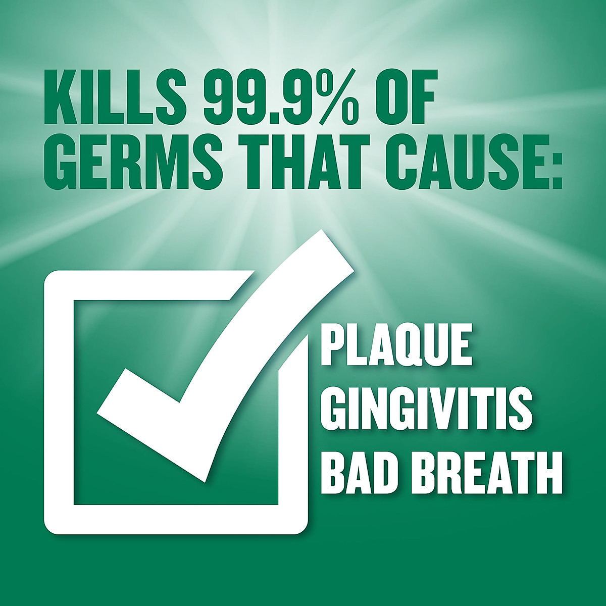 Listerine Freshburst Antiseptic Mouthwash for Bad Breath, Kills 99% of Germs That Cause Bad Breath & Fight Plaque & Gingivitis, ADA Accepted Mouthwash, Spearmint, 8.5 Fl. Oz (250 mL)