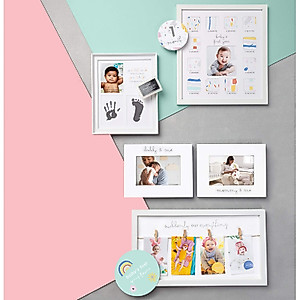 C.R. Gibson Baby's First Year Photo Frame with Milestone Stickers, 12'' x 13.25''