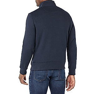 Amazon Essentials Men's Long-sleeve Quarter-zip Fleece Sweatshirt, Navy, Large