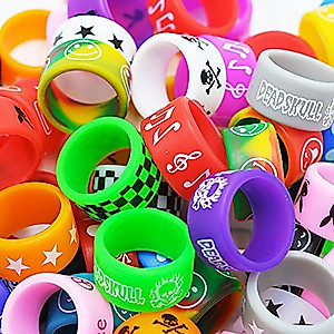 Silicone Bands - CENGLORY 10 Pieces Silicone Anti Skid Rings Rubber Bands -18mm Silicone Bands