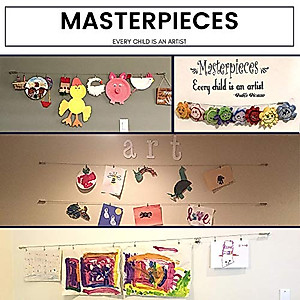 UrbanRed Stainless Steel 16.4 FT (5m) Curtain Wire Rod Set - Curtain Wire Hanging System, Versatile Art Display, Photo Hanging - Wall Mount Clothesline for Windows with Tension Wire Design