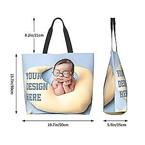 Custom tote bag Personalized Tote Bag Add Your Text Add Your Name Your Text Custom Tote Bag Custom Handbag Reusable for Women Girl