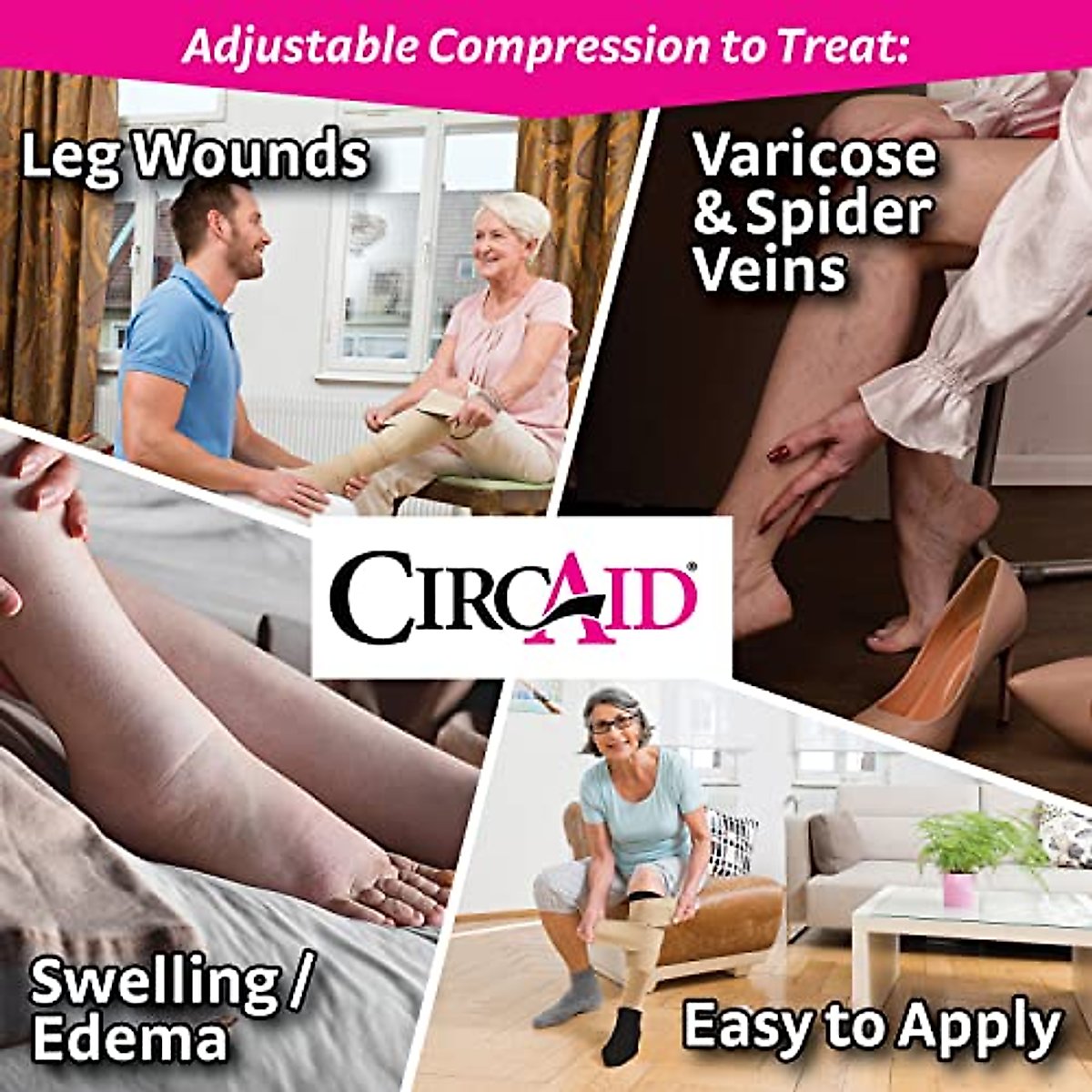 circaid Juxtalite Lower Leg System Designed for Compression and Easy Use X-Large (Full Calf)/Long